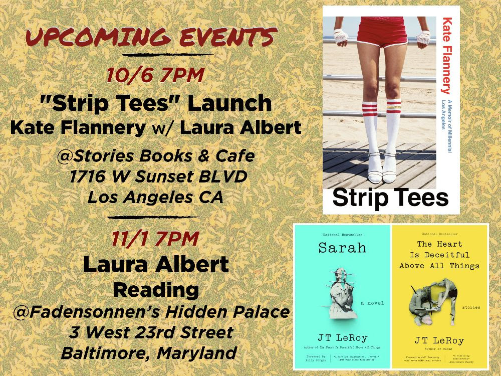 Laura Albert Appearances in Los Angeles & Baltimore! - Laura Albert